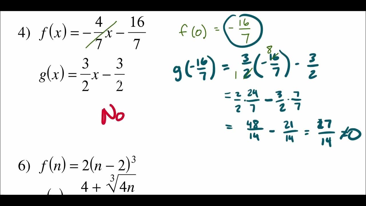 KutaSoftware: Algebra 2- Inverse Functions - YouTube