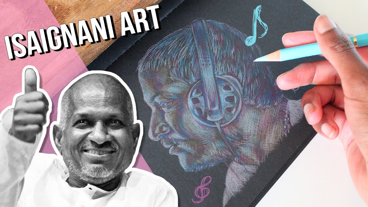 ISAIGNANI ILAYARAJA 78th Birthday Tribute // Drawing Ilayaraja sir on ...