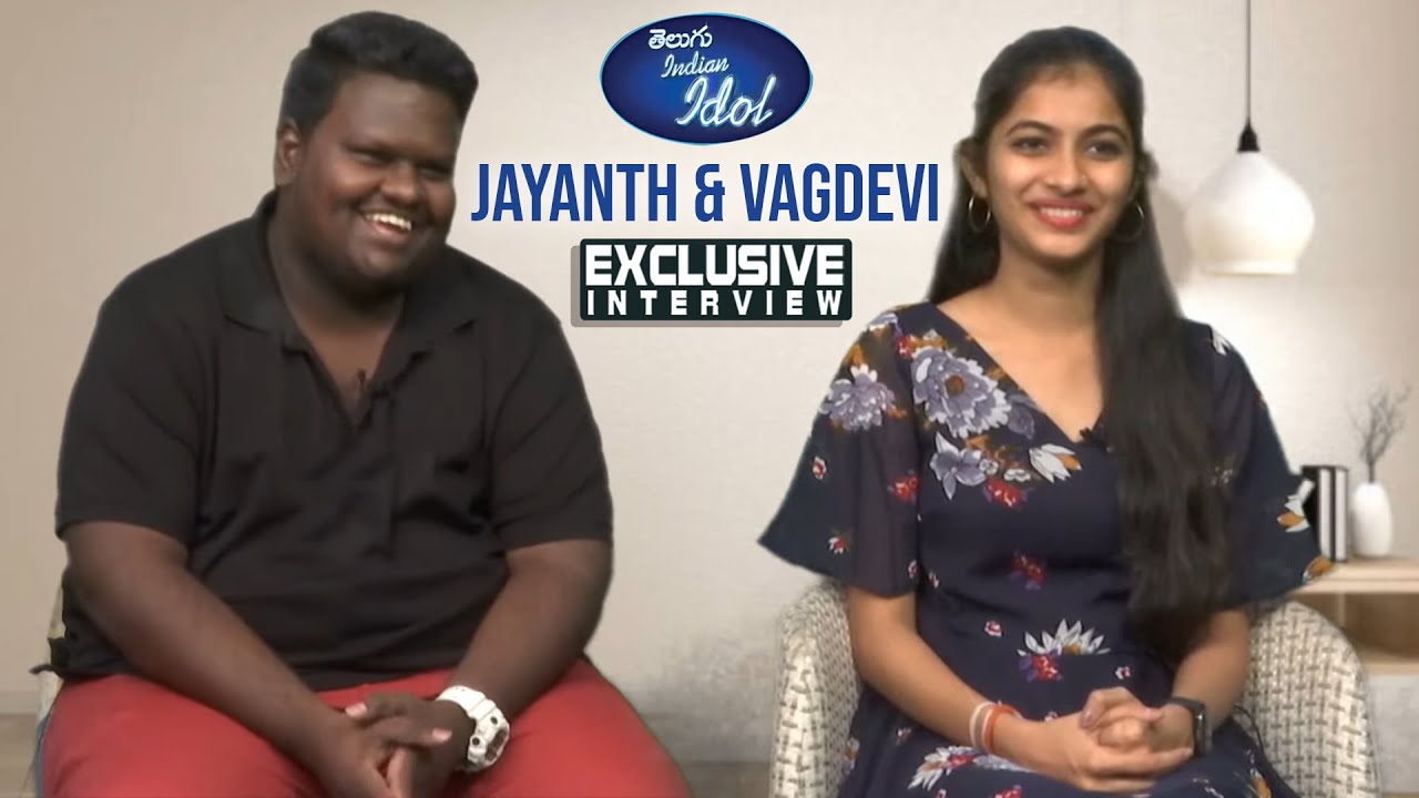 Telugu Indian Idol Singers Jayanth & Vagdevi Exclusive Interview | Aha ...