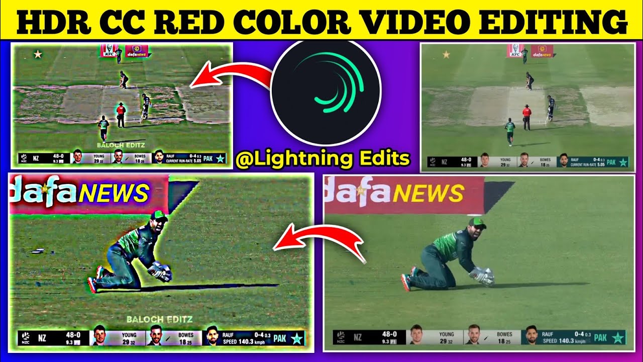 How to Make Cricket Video Editing like @Lightning_Edits_ in Alight ...