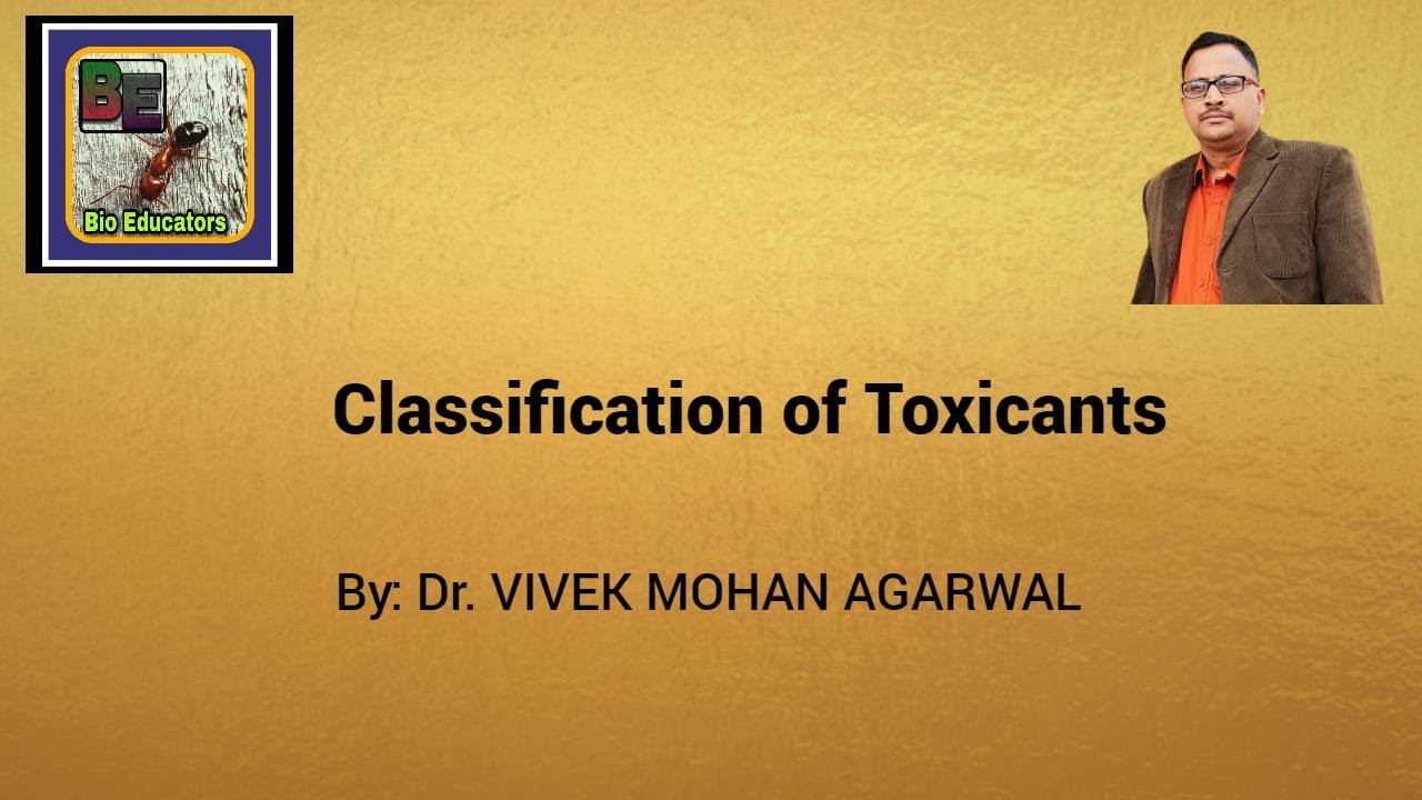 Classification of toxicants (विषाक्त पदाथों का वर्गीकरण) - YouTube