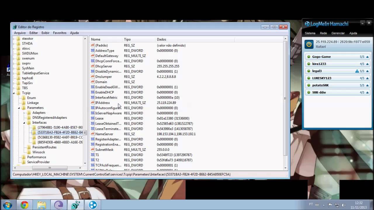 como-diminuir-ping-do-snk-jogando-pelo-hamachi-youtube