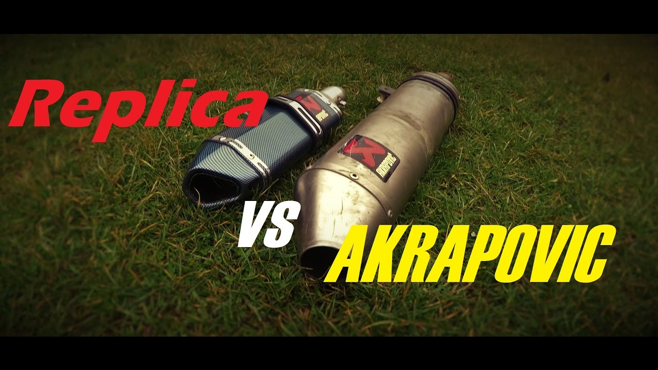Bibliografía crear debajo fake akrapovic exhaust vs real Converger ...