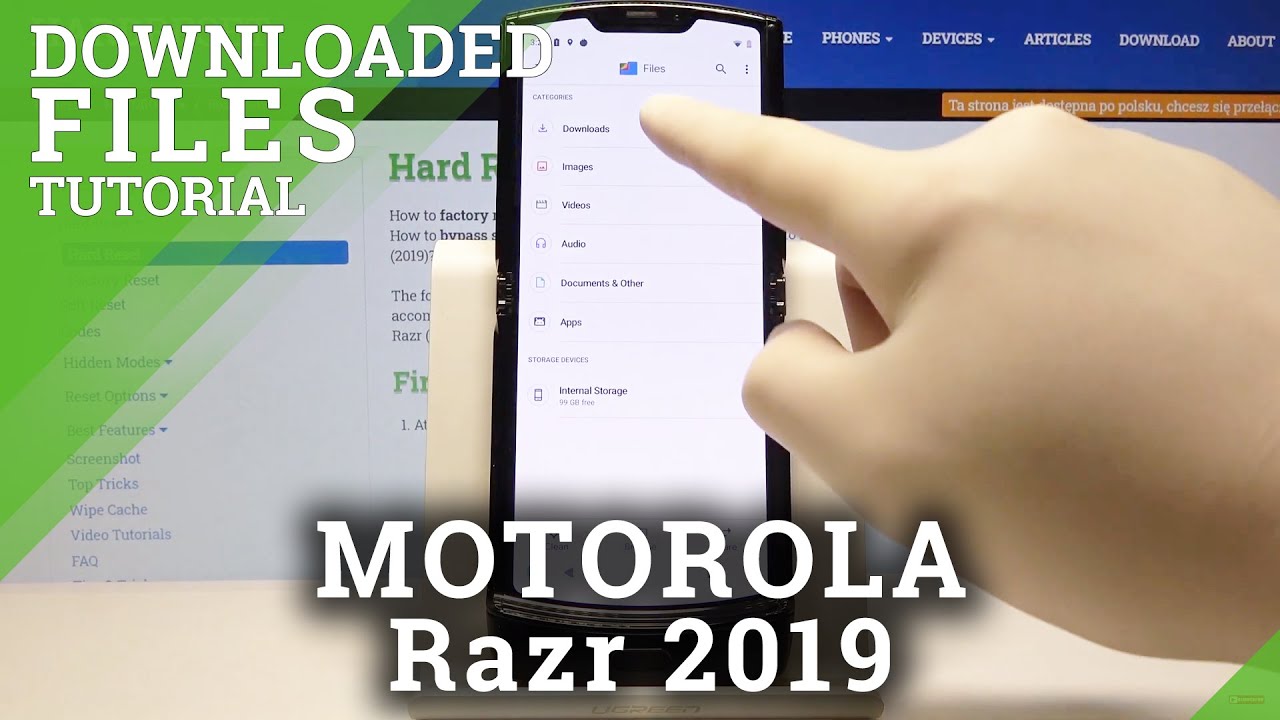 How to Find Downloaded Files in MOTOROLA Razr (2019) – Locate ...