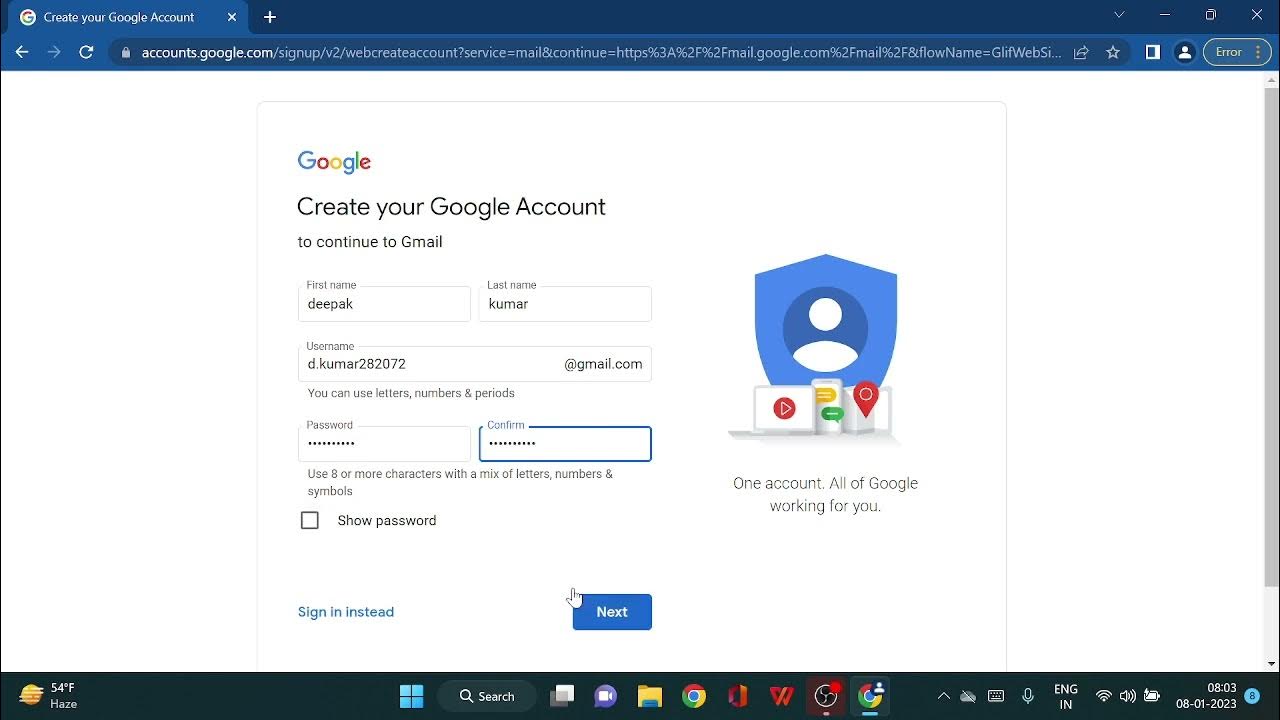 HOW TO CREATE/MAKE GMAIL ACCOUNT WITH LAPTOP - YouTube