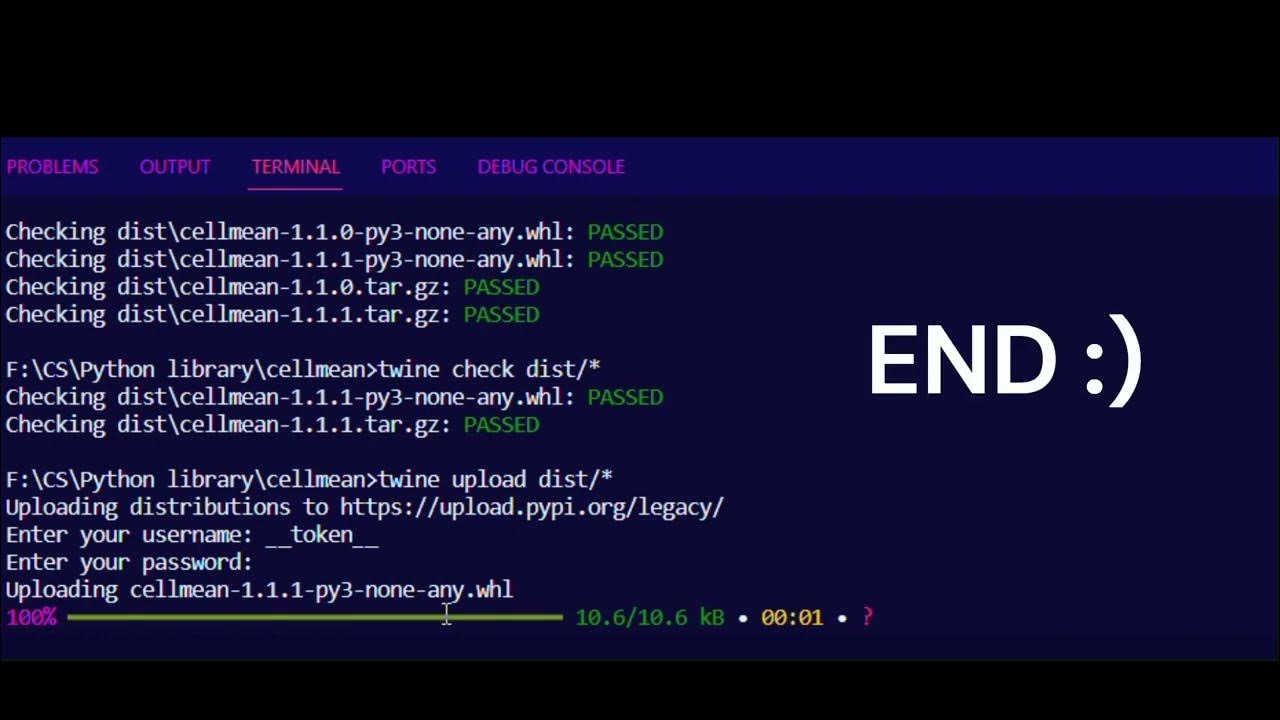 Python Package Upload Youtube