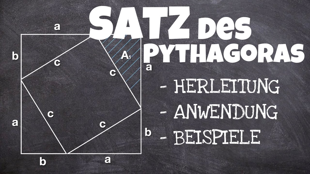 Satz des Pythagoras - Herleitung und Rechenbeispiele | Mathematik zum ...