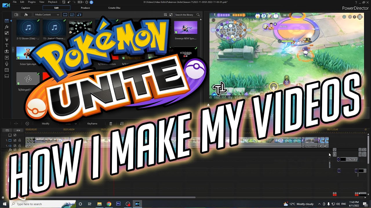 How I Make My Pokémon Unite Videos - YouTube