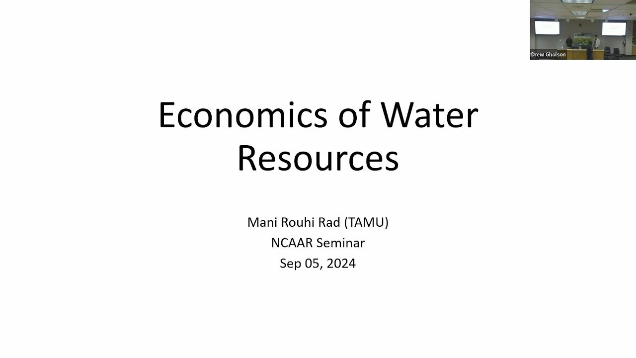 Economics of Water Resources - YouTube