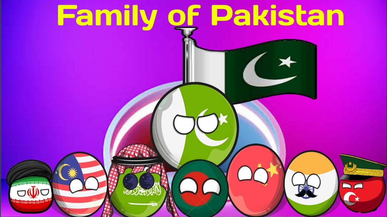 Countryball Family of Pakistan🇵🇰 | Family countryball - YouTube