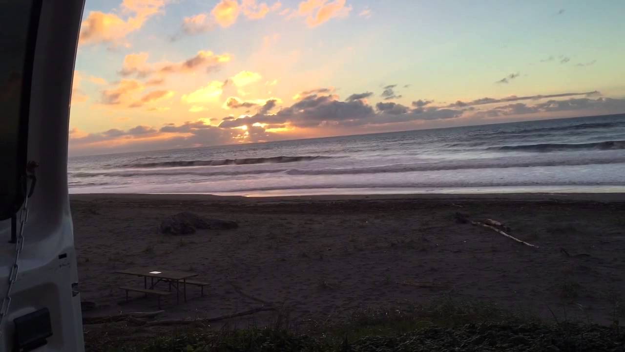 Orick Beach at sunset - YouTube