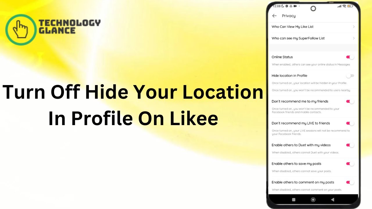 How To Turn Off Hide Your Location In Profile On Likee ...