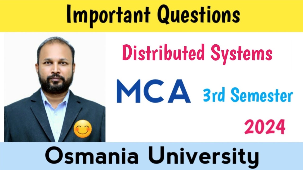 distributed Systems imp Questions 2024 || ou mca 3rd Sem Imp Questions 2024 || #abedsir - YouTube