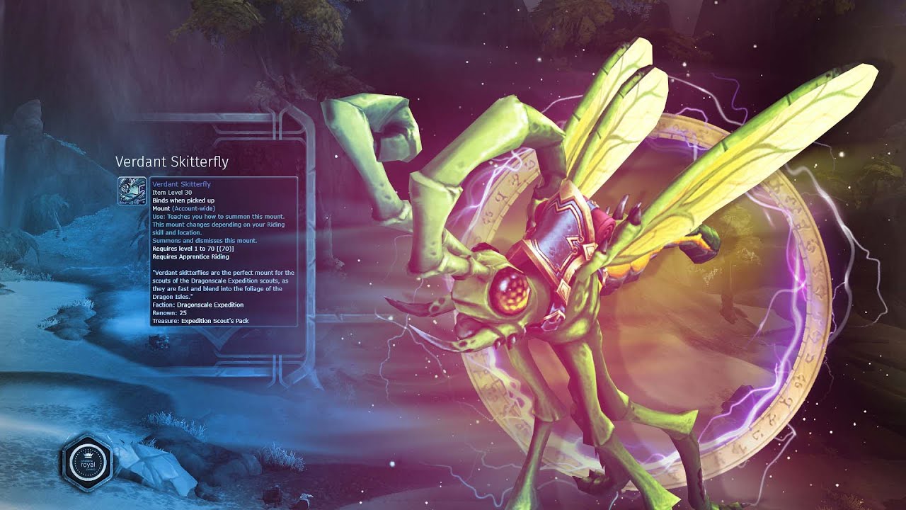 Verdant Skitterfly Mount! from Expedition Scout's Pack - YouTube