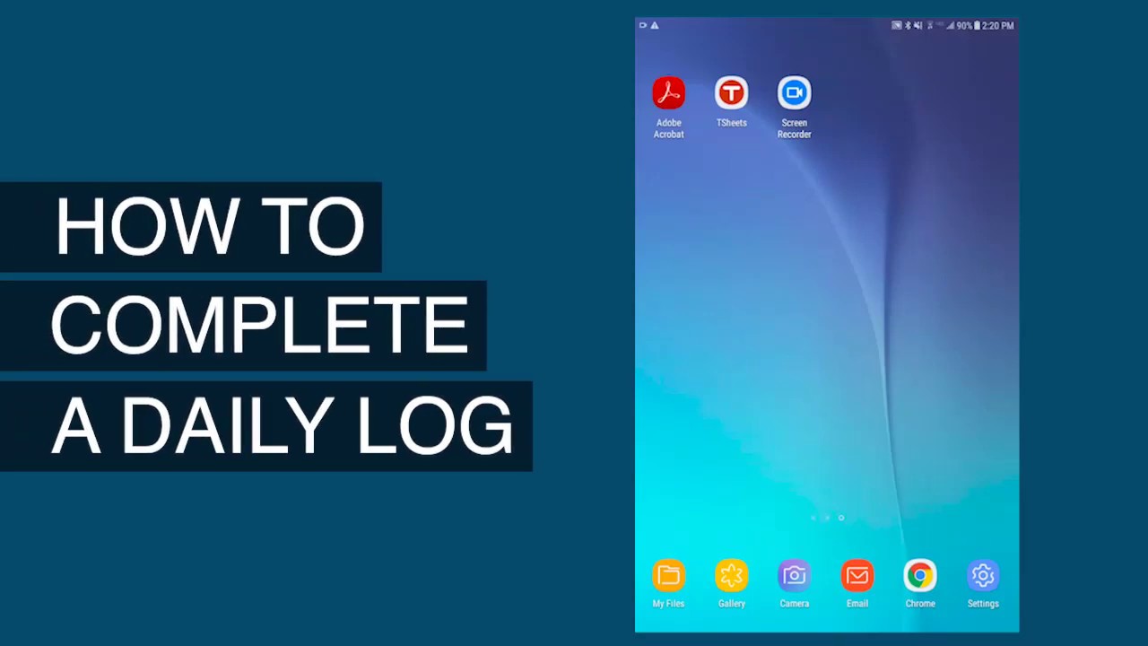 How To Complete A Daily Log On TSheets Android YouTube How To Complete A Daily Log On TSheets Android YouTube