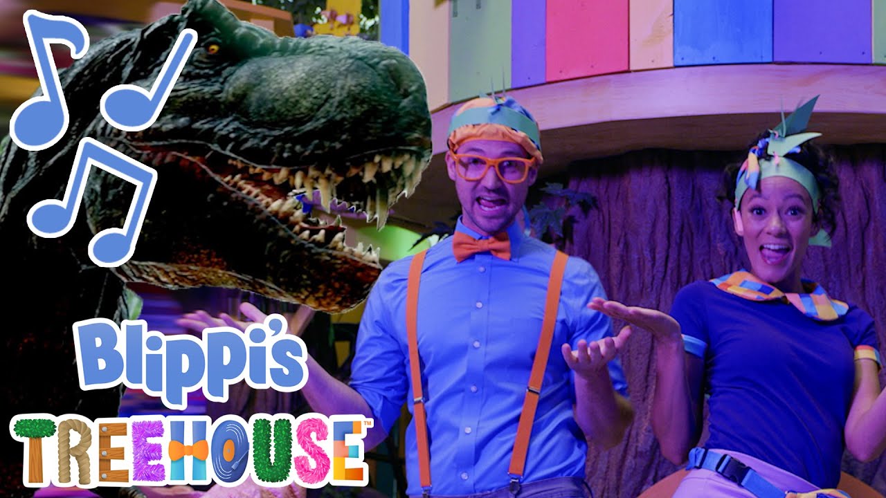 Dino Groove | BLIPPI'S TREEHOUSE | Educational Songs For Kids - YouTube