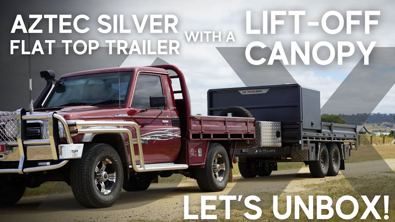 Unpacking this Aztec Silver Flat Top with a Lift-Off Canopy! - YouTube