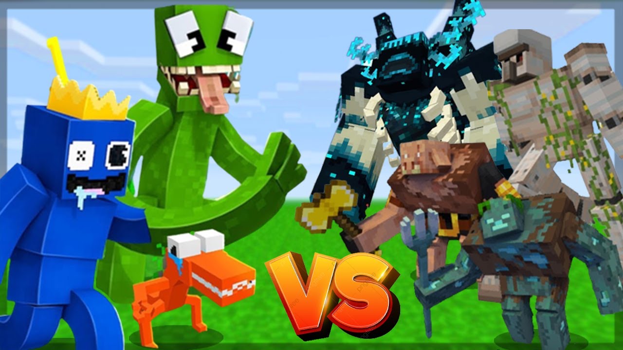 Minecraft: RAINBOW FRIENDS VS MUTANTES ! - BATALHA DE MOBS | BEDROCK ...