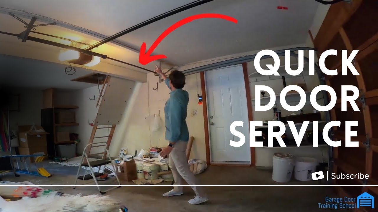 STRANGE Spring Set Up On These Doors... | Quick Door Service - YouTube