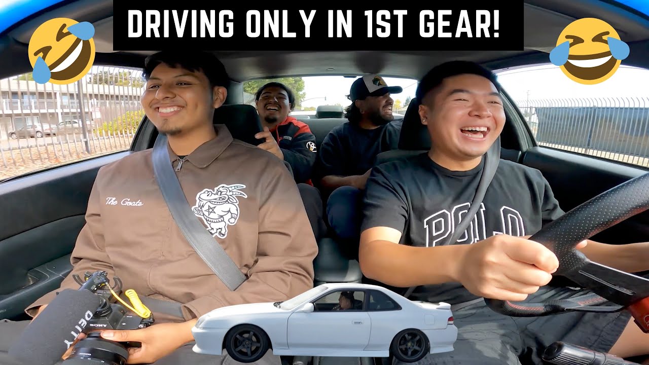DRIVING ONLY IN FIRST GEAR CHALLENGE! - YouTube
