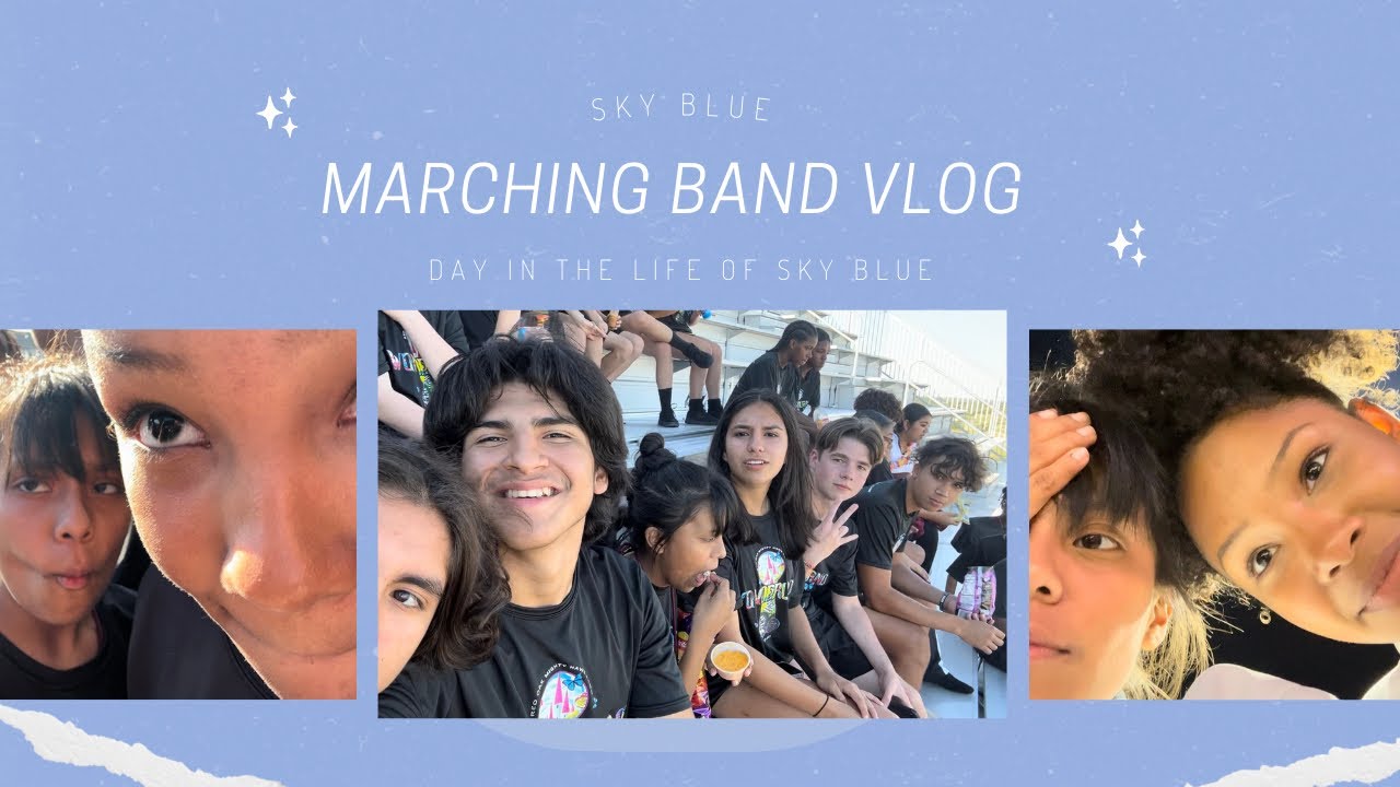 Day in the life of Sky Blue: Marching band competition 2 - YouTube