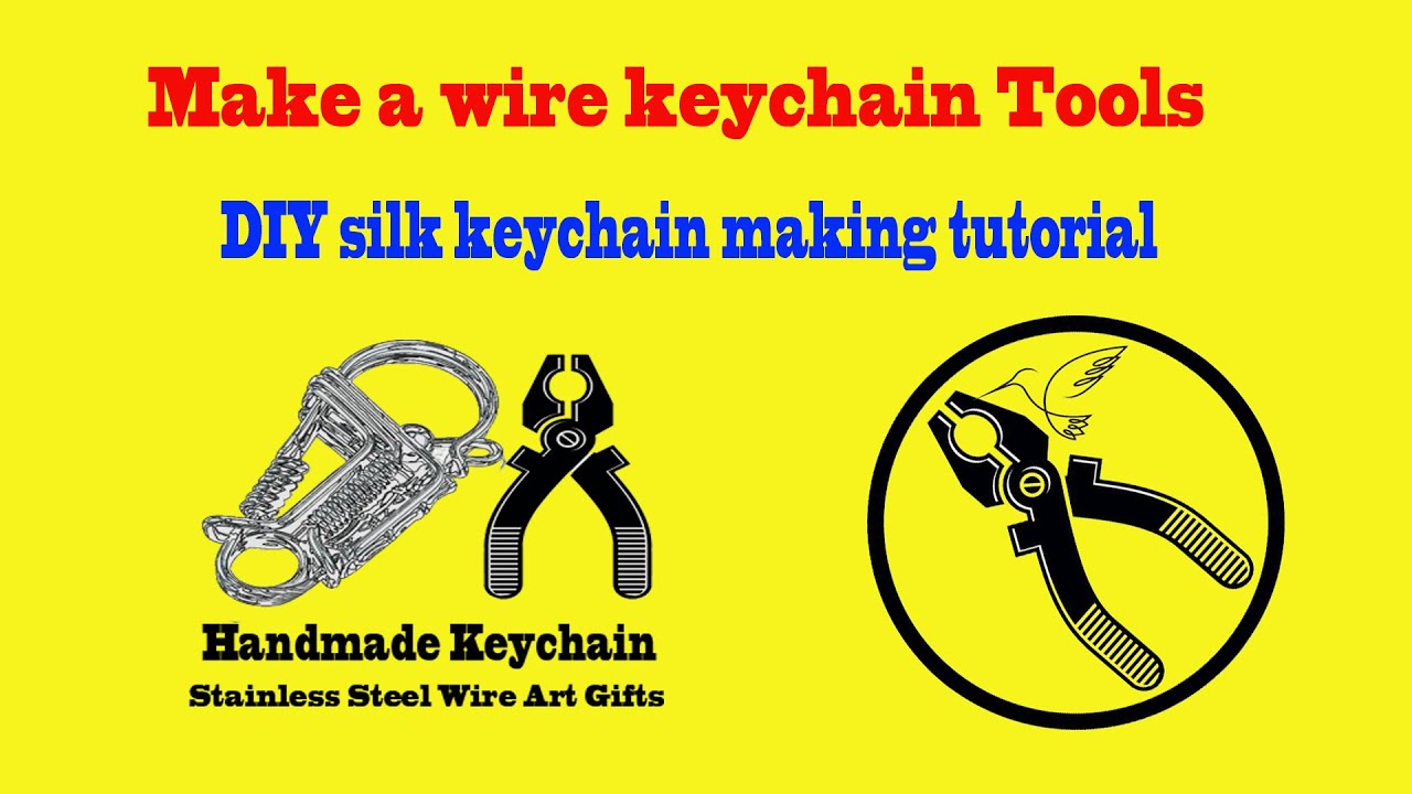 The coolest creative DIY silk keychain making tutorial - YouTube