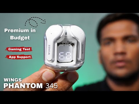 Wings Phantom 345 Earbuds | Low Latency 40ms | Gaming Test | App Support | Best Earbuds Under 1500