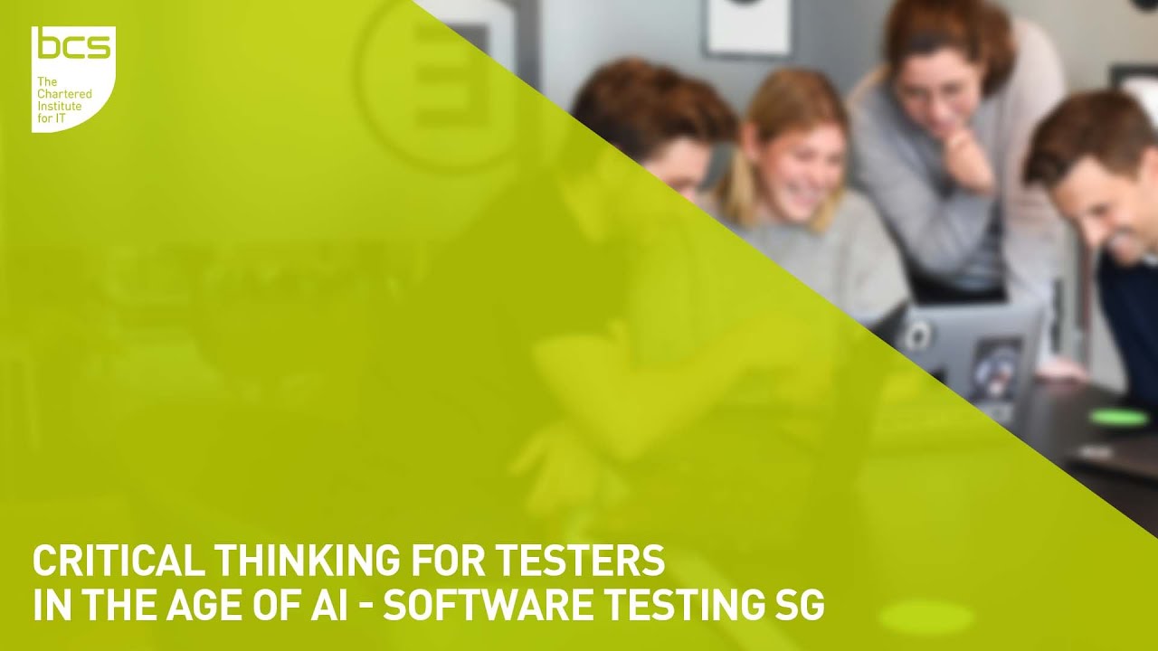 Critical Thinking for Testers in the age of AI | Software Testing SG ...