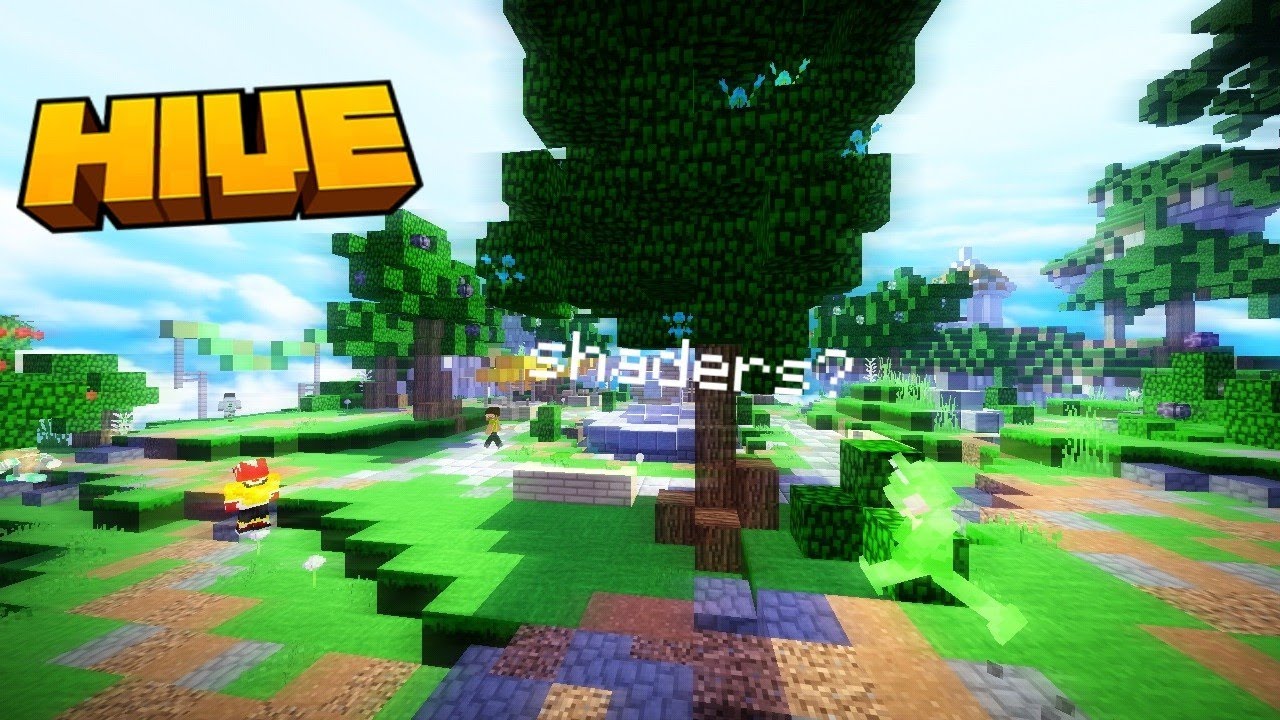 Skywars but with shaders // Hive Skywars // MCPE PVP - YouTube