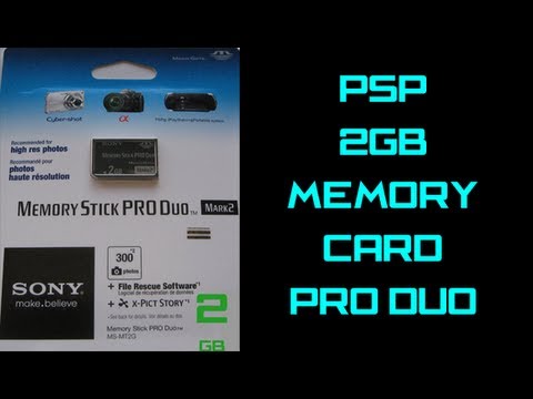 Sony Memory Stick Pro Duo 2GB Unboxing + Review + Setup - YouTube