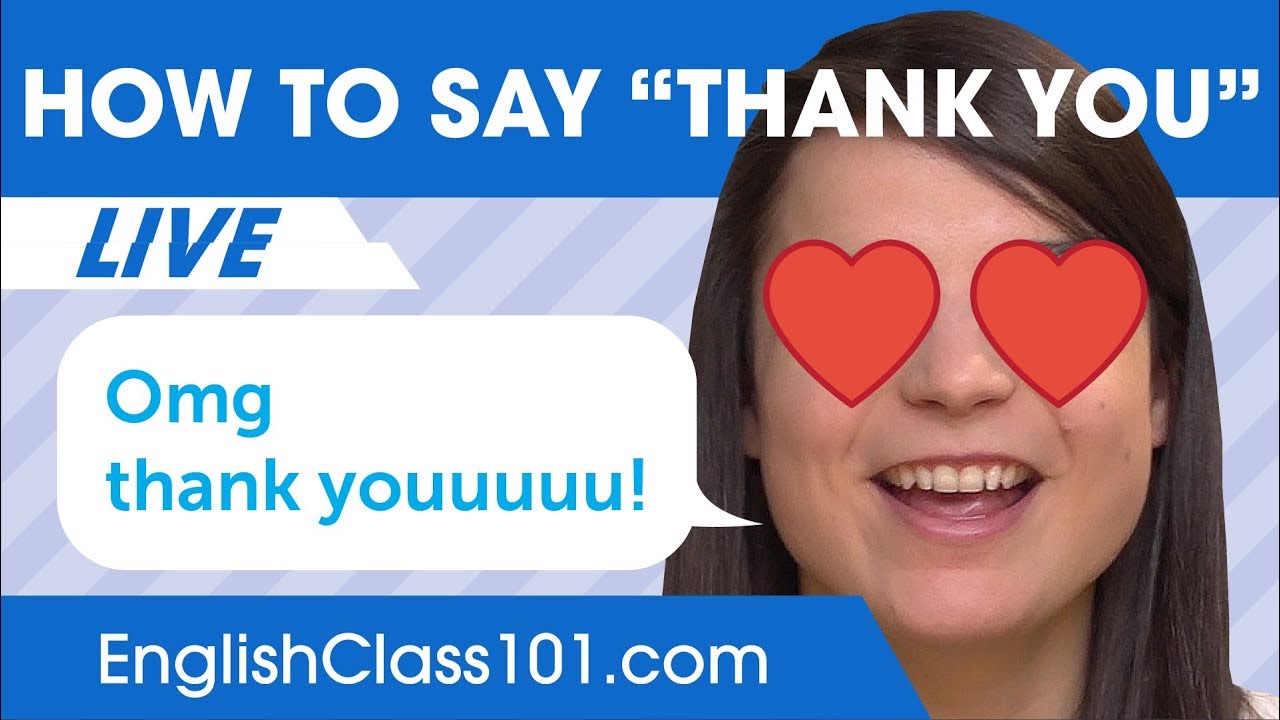 How to Say Thank You in English - Basic English Phrases - YouTube