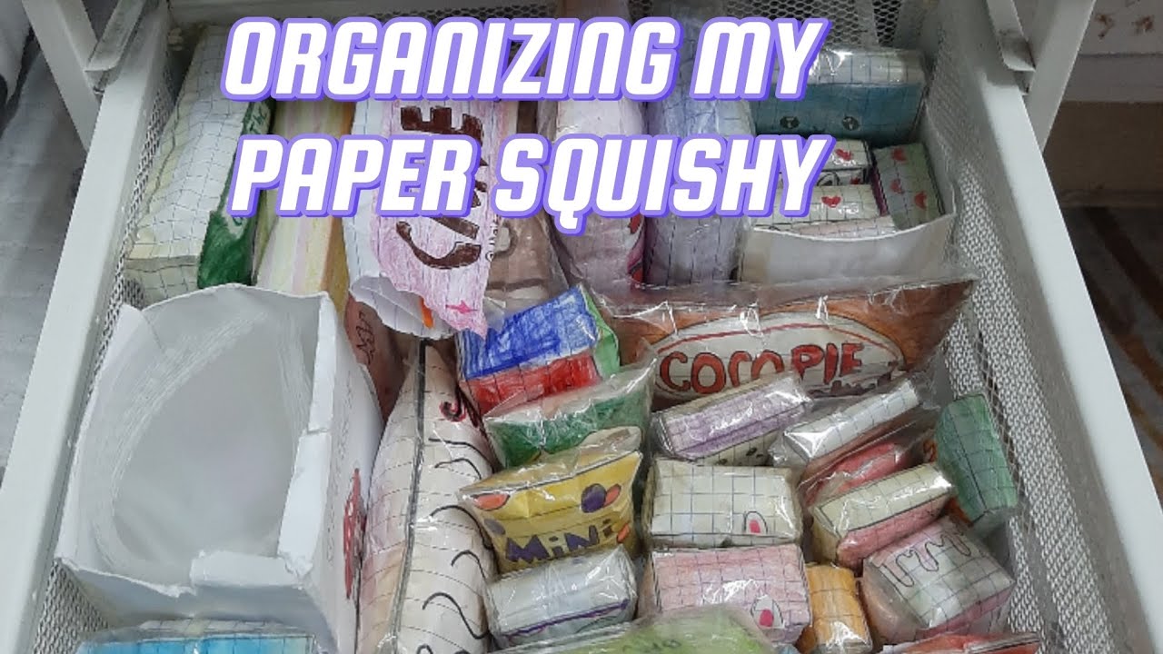 organizing my paper squishy #papersquishy - YouTube