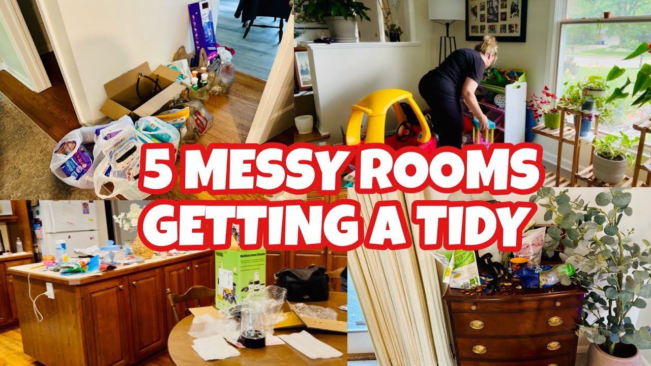 DOING A 5 ROOM TIDY TO MAKE MY HOUSE LOOK & FEEL BETTER! - YouTube