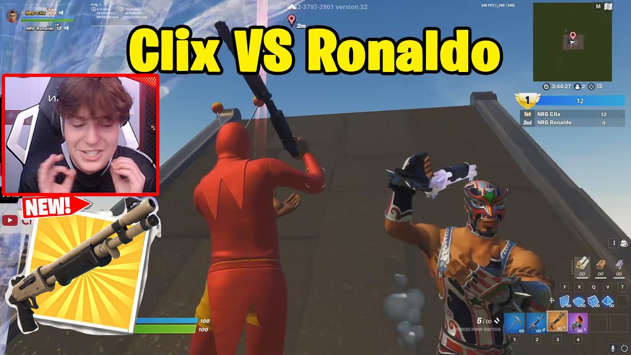 Clix 1v1 Ronaldo with the Striker pump Shotgun! - YouTube