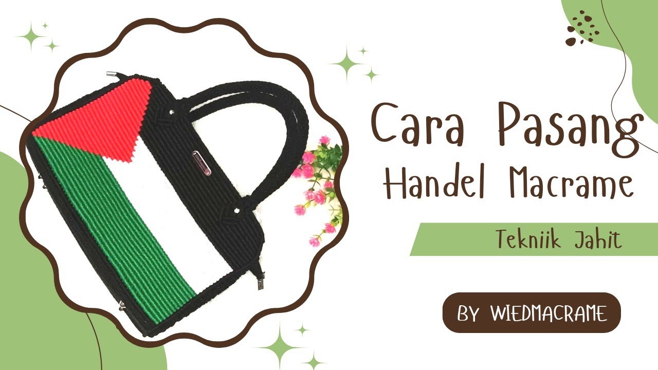 DIY Macrame-How to attach a macrame handle using the sewing method ...