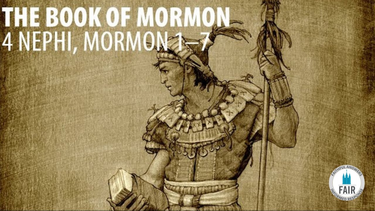 Mormon led his people; the end of Nephite civilization (4 Nephi, Mormon ...