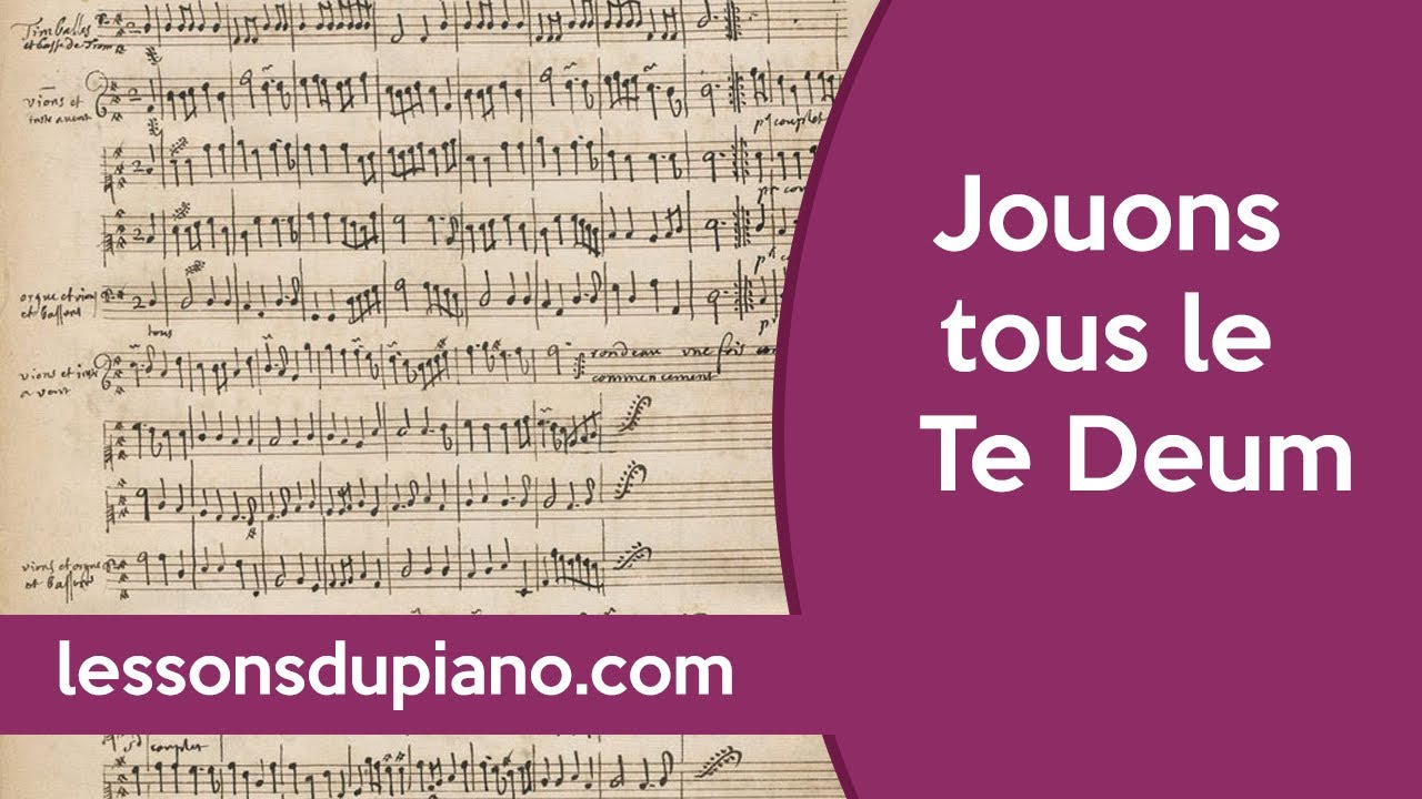 #Eurobalcon - Te Deum 💜 : jouons-le sur nos balcons ! Doigtés partition ...