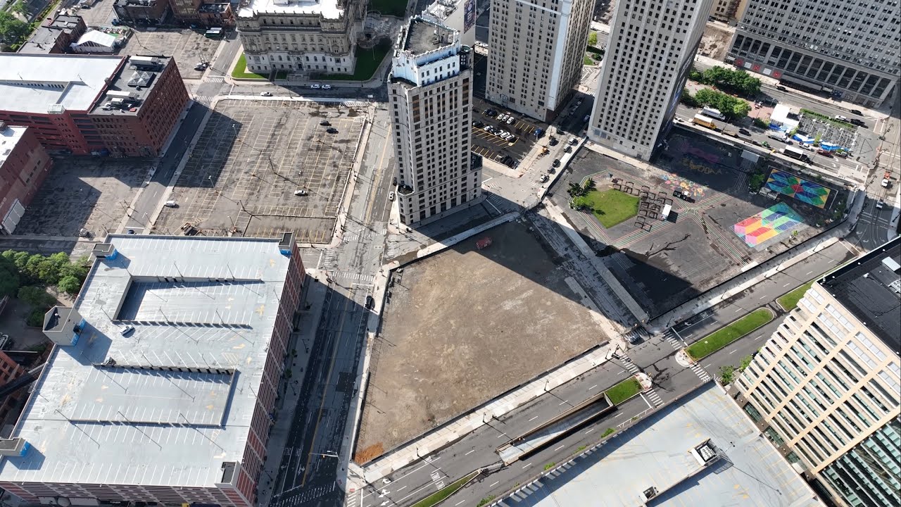 Big Lot Cleared For Development In Downtown Detroit - YouTube