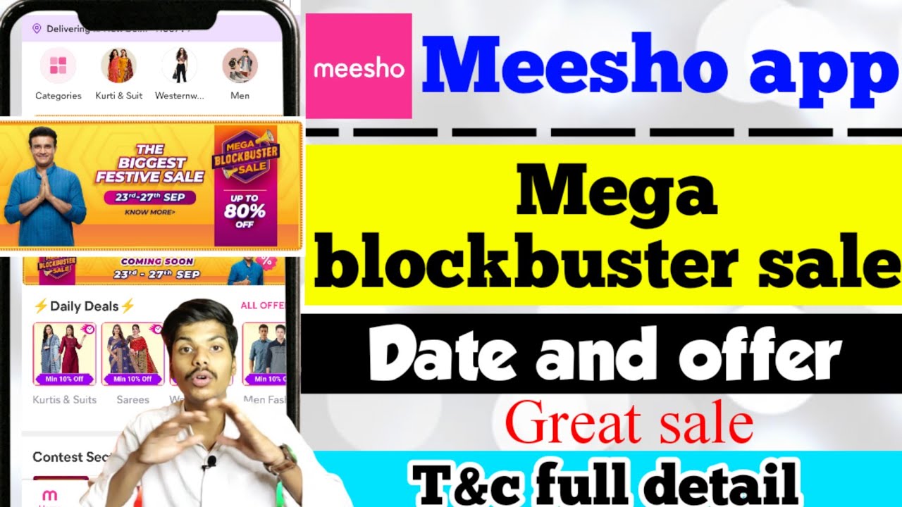 Meesho mega blockbuster sale | meesho mega sale 2022 offer and date ...
