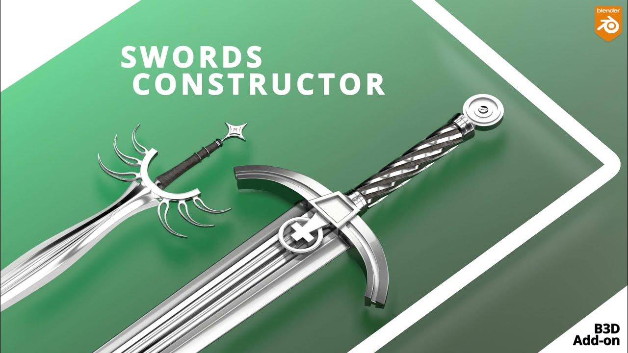 Swords Constructor - Blender 3D add-on - YouTube