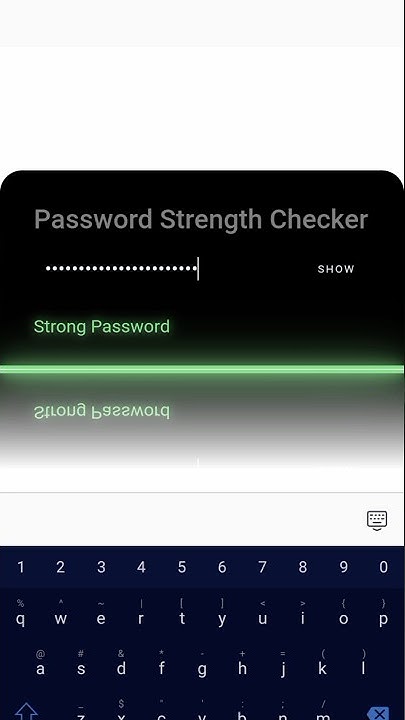 Password Strength Checker | Mini Program | Web Suite Mini Program | Web Development Mini Program ...
