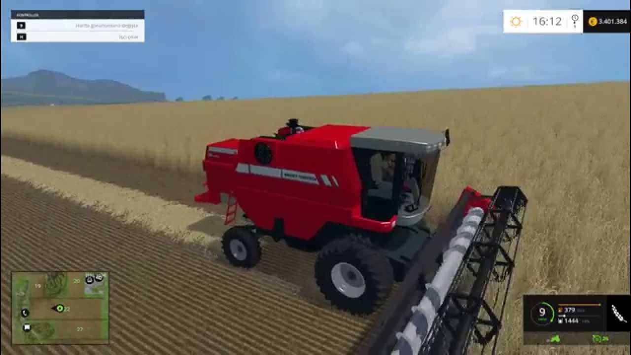 Farming Simulator 2015 Massey Ferguson 34 V Combine Mod - YouTube