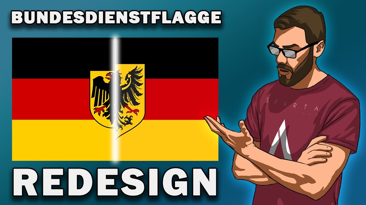 German Bundesdienstflagge (State Flag) Redesign - YouTube