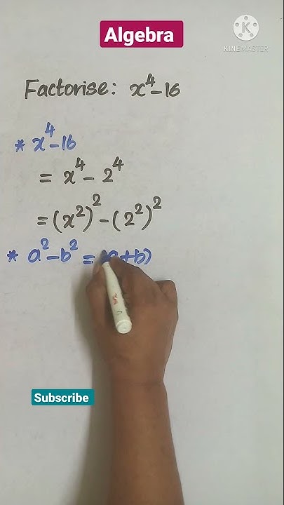 Factorise, using algebraic identity / #easy #tutorial #shorts - YouTube