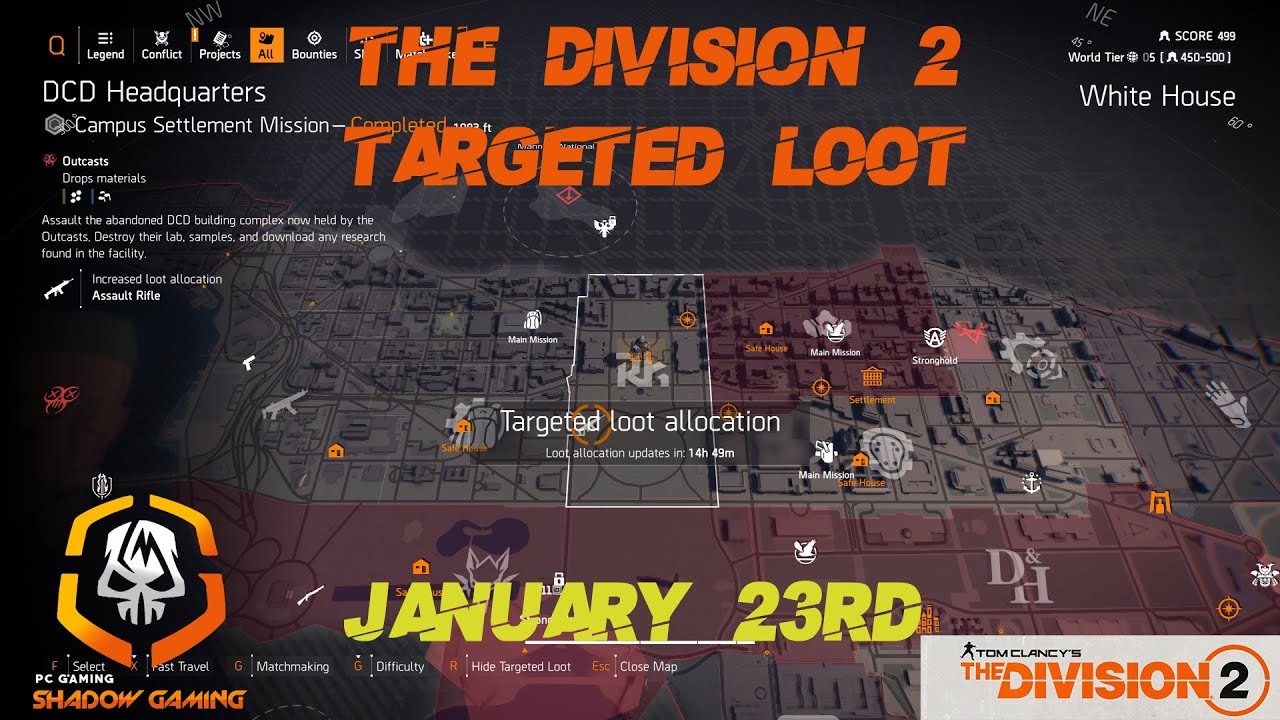 The Division 2 | Targeted Loot | January 23 - YouTube