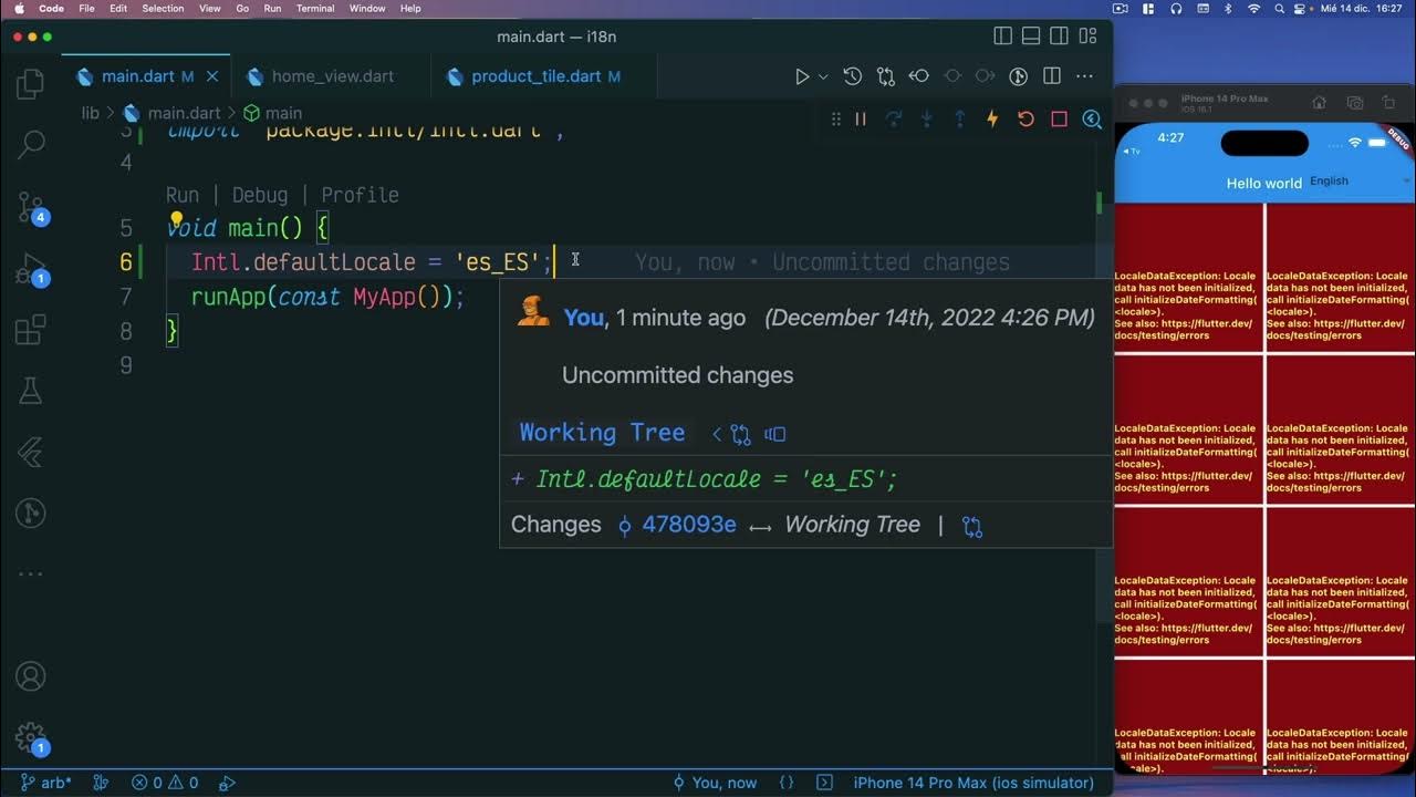 Flutter localization - 03 intl DateFormat - YouTube
