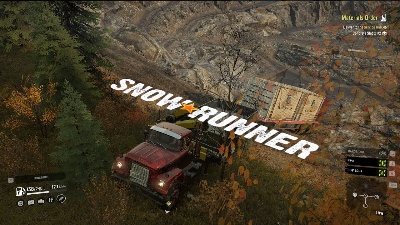 SnowRunner - #beingresposible truck driver in snowrunner #gameplay ...