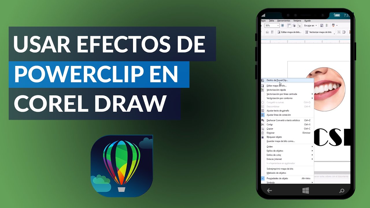 Cómo usar todos los efectos y opciones de PowerClip de COREL DRAW ...
