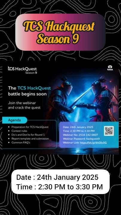 TCS Hackquest Season 9 #tcs #tcshiring #hackquest #cybersecurity #jobhiringnow - YouTube