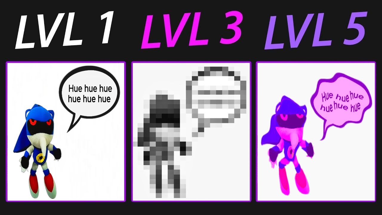 Metal Sonic Hue Hue Hue Meme: different effects every time - YouTube